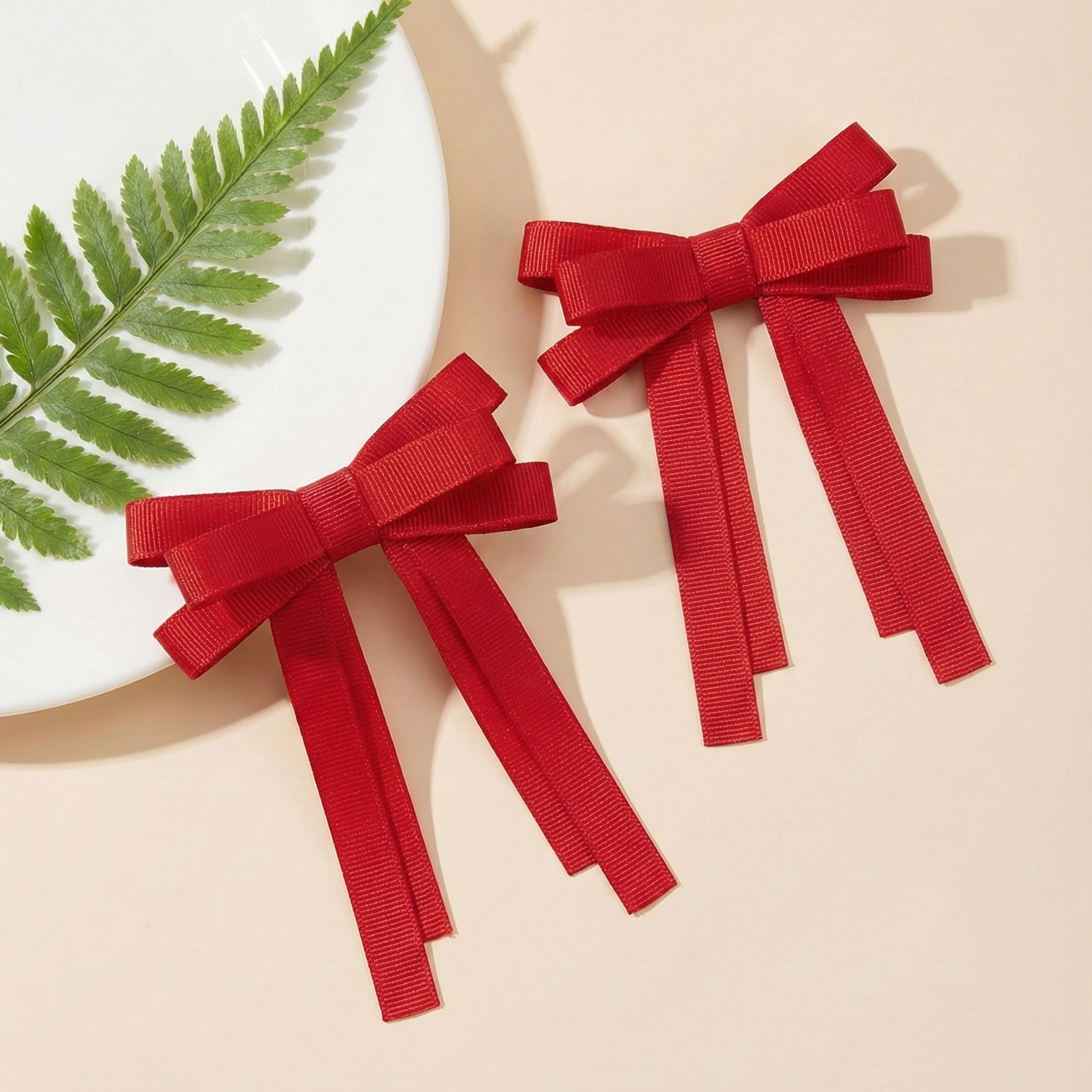 Twin Bow Clips - Style 4 – TinyShiny Boutique